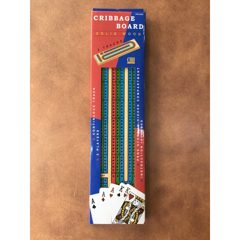 Solid Wood Cribbage Board - Boardgames.ca