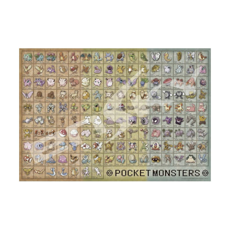 1000 pcs - Pokemon: Pokedex #001-151 - Boardgames.ca