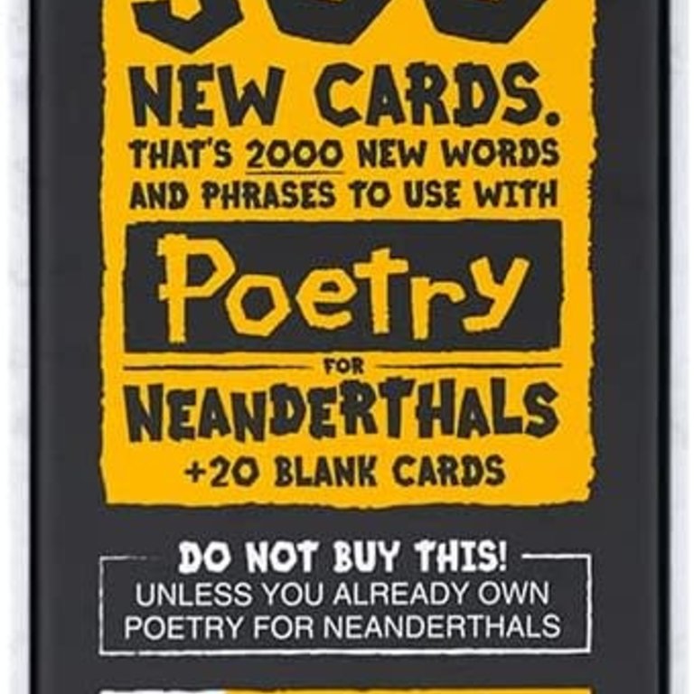 Poetry for Neanderthals: More Cards Box 1 - Boardgames.ca