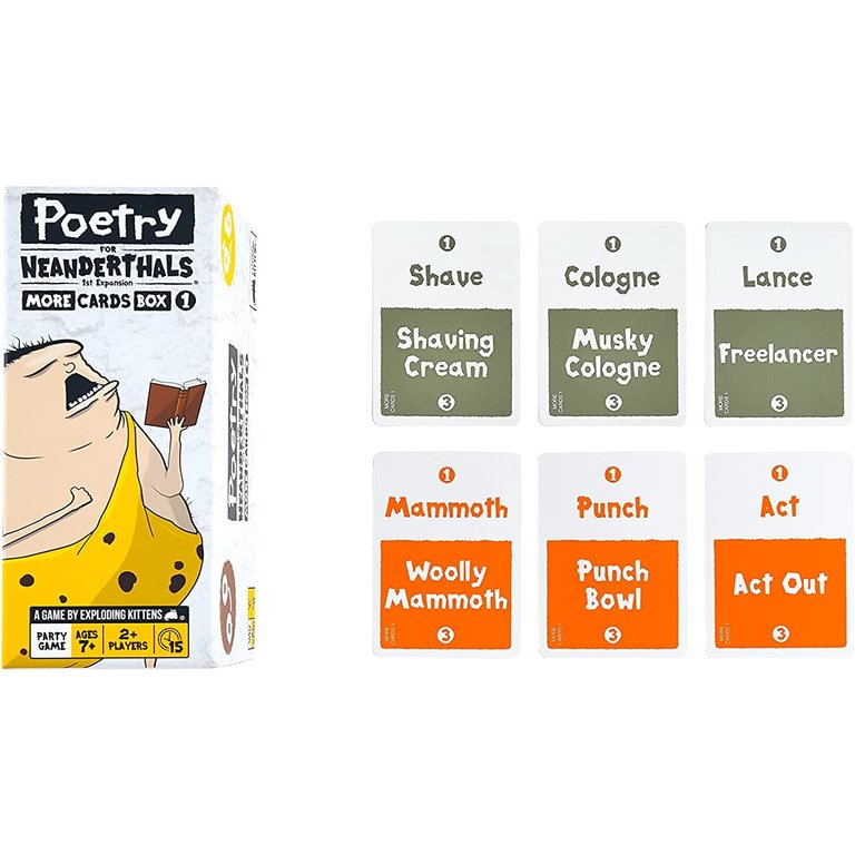 Poetry for Neanderthals: More Cards Box 1 - Boardgames.ca
