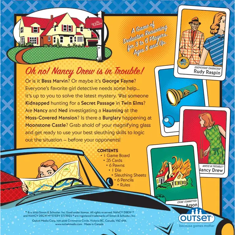 Nancy Drew Mysteries Boardgamesca