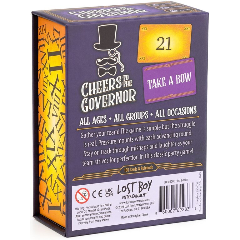 Cheers to the Governor - Boardgames.ca