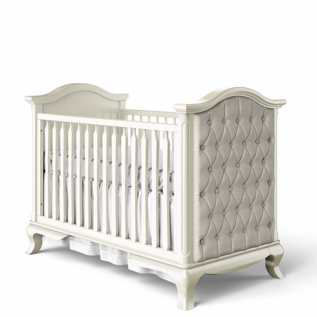 Romina Cleopatra Classic Crib with Tufted Sides - Bellini Baby and Teen ...