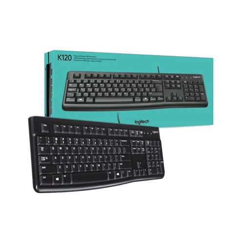 Logitech K120 Ergonomic USB Keyboard English - Super Technologies Limited