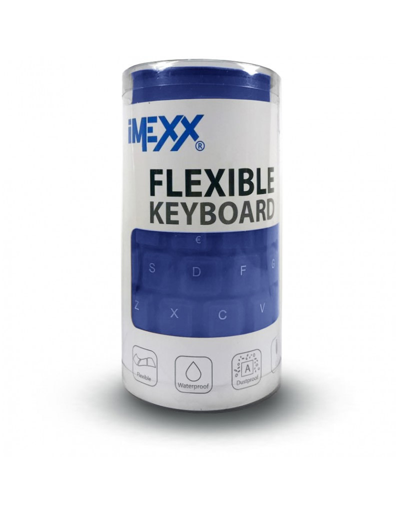 IMEXX KEYBOARD -FLEXIBLE- 109 KEYS USB NAVY ENGLISH IME-24744EN - Super ...