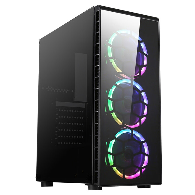 Agiler Gamers ATX Case With 2 USB 2.0 Plus HD Audio, USB 3.0 RGB Fans ...