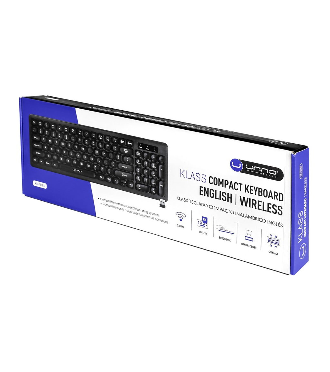 UNNO Keyboard Compact Klass Wireless English - KB6756BK - Super ...