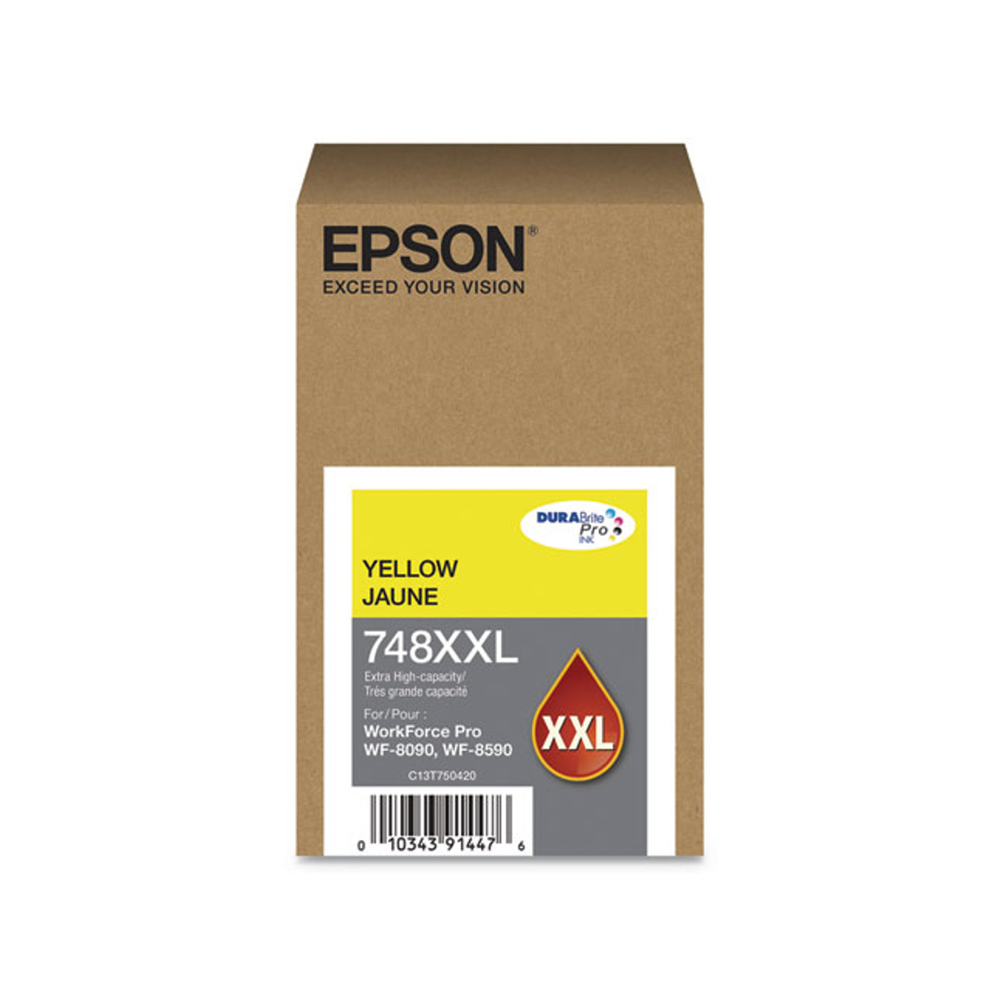 EPSON WorkForce WF-6090/6590 Yellow T748XXL420 7000 Pages - Super ...