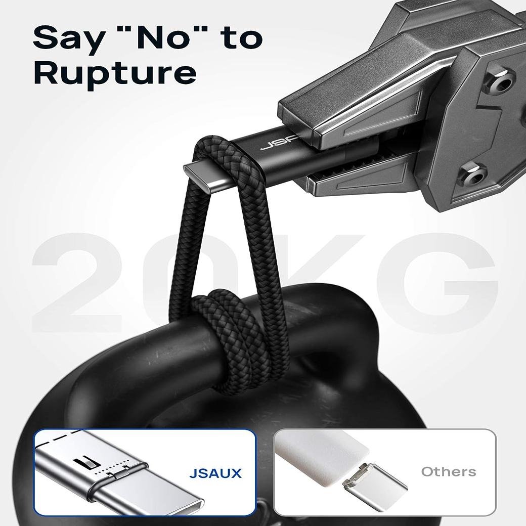 Jsaux USB-C to USB-A Cable M/M 1M Black Braided - Super Technologies ...