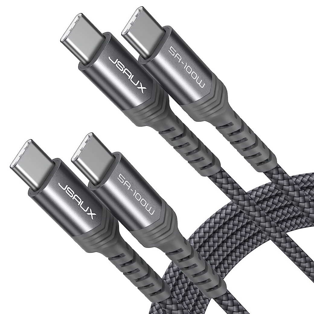 Jsaux USB-C to USB-C Cable M/M Black 2M Braided - Super Technologies ...