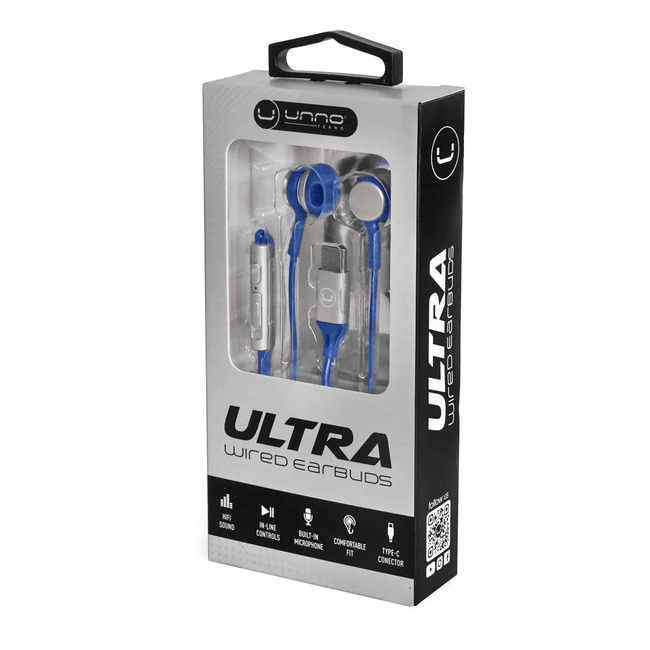 UNNO Earbuds Ultra Type C with MIC - Blue - HS7005BL - Super ...