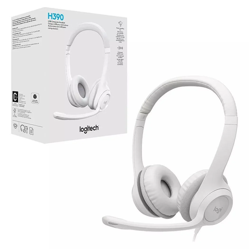 Logitech H390 USB Headset 981-000014 - Super Technologies Limited