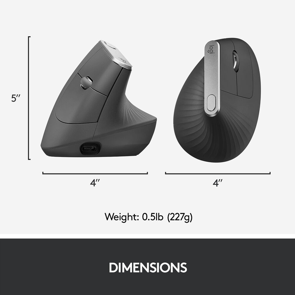 Logitech MX Vertical Ergonomic Mouse 910-005449 - Super Technologies ...