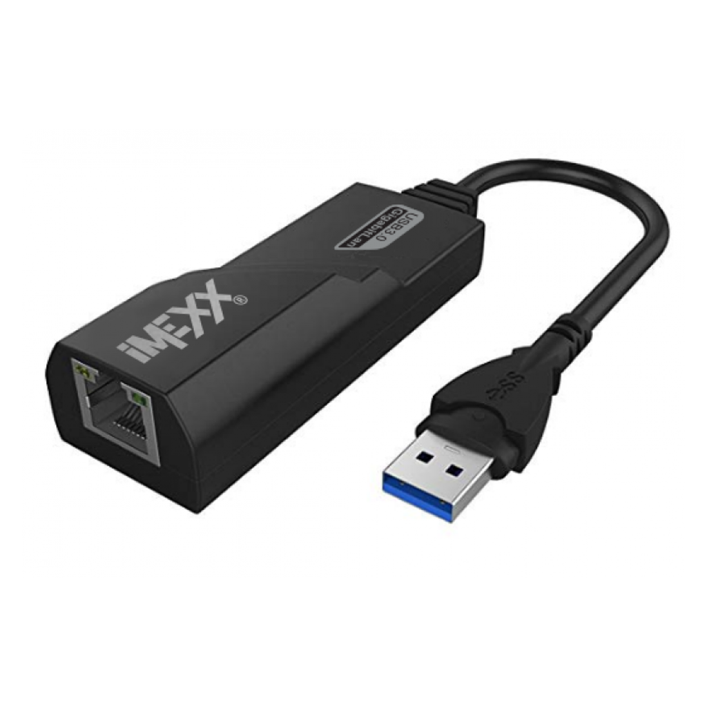 Imexx USB 3.0 to RJ45 LAN Adapter Gigabit IME-41102 - Super Technologies Limited