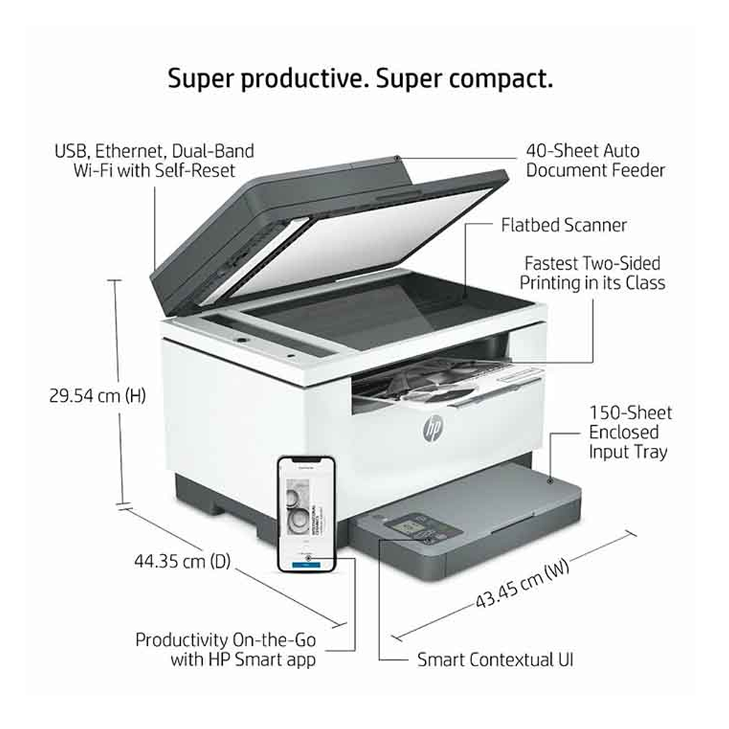 HP LaserJet MFP 236SDW WLS Multifunction P/S/C 9YG09A#BGJ - Super ...