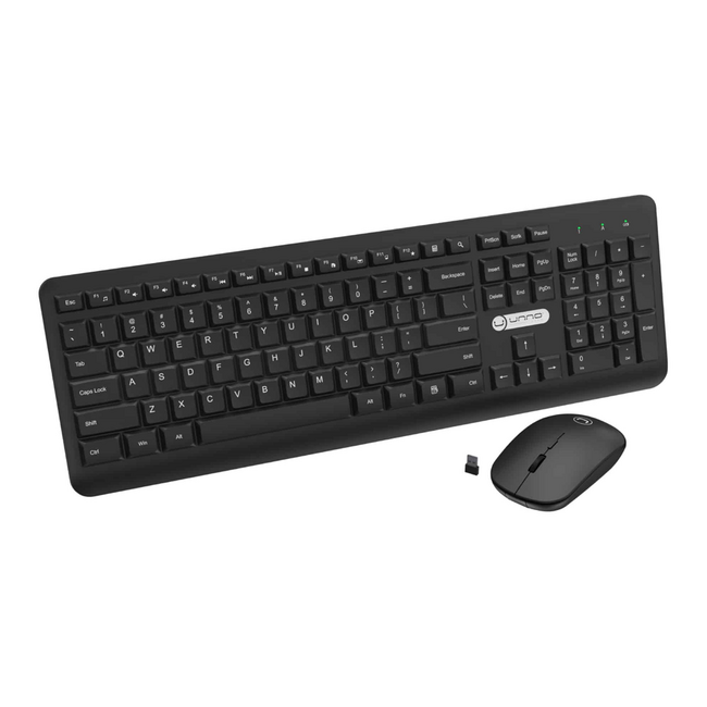 UNNO Keyboard & Mouse Combo Klass Wireless English - KB6747BK - Super ...
