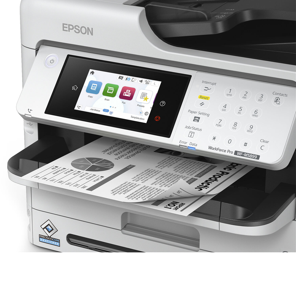 Epson M5899 WorkForce MFP Printer C11CK76301 - Super Technologies Limited