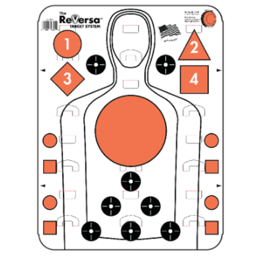 Reversa Targets RCT-36-1 Matterhorn Reversa Silhouette Cardboard Target ...