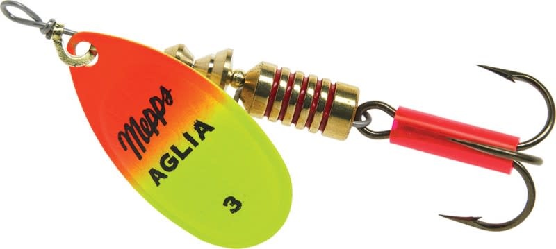 Mepps Aglia - plain trbl hot orange/chart 1/4 OZ - Black Sheep Sporting ...