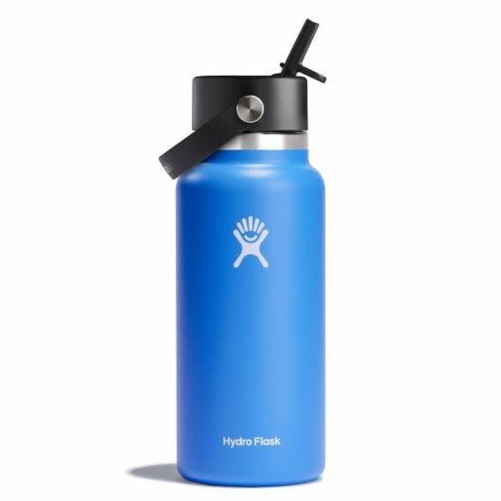 Hydro Flask 32 OZ WIDE MOUTH WITH STRAW CASCADE - Black Sheep Sporting ...