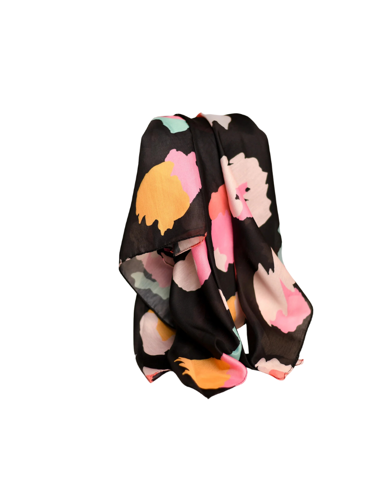 Nicsessories Rainbow Cheetah Tichels Square (with Grip) - Tiptoe Boutique