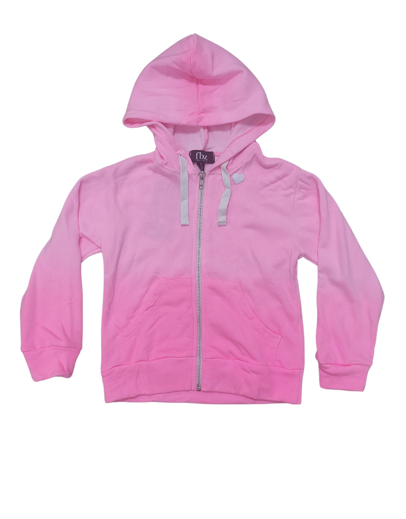 Flower by Zoe Ombre Pink Zip-Up Sweatshirt - Tiptoe Boutique