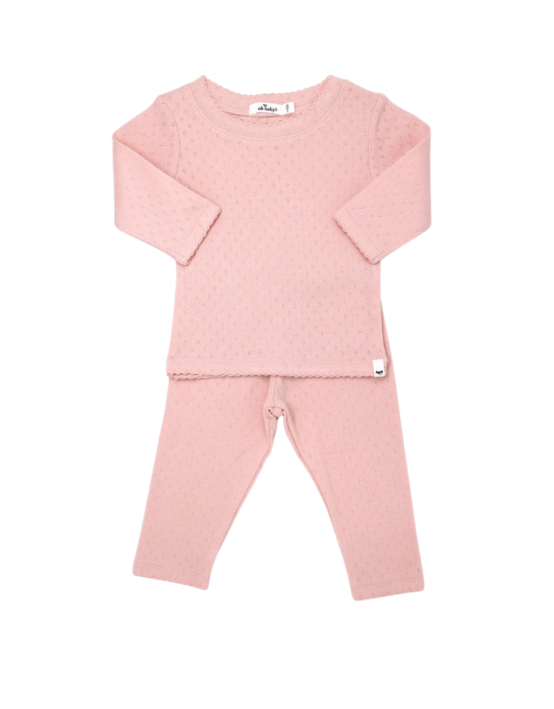 Oh Baby! Pointelle Lettuce Set - Tiptoe Boutique