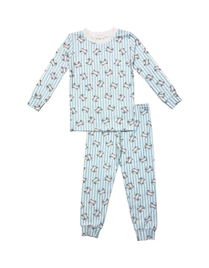 Esme Infant Baseball Pajama - Tiptoe Boutique
