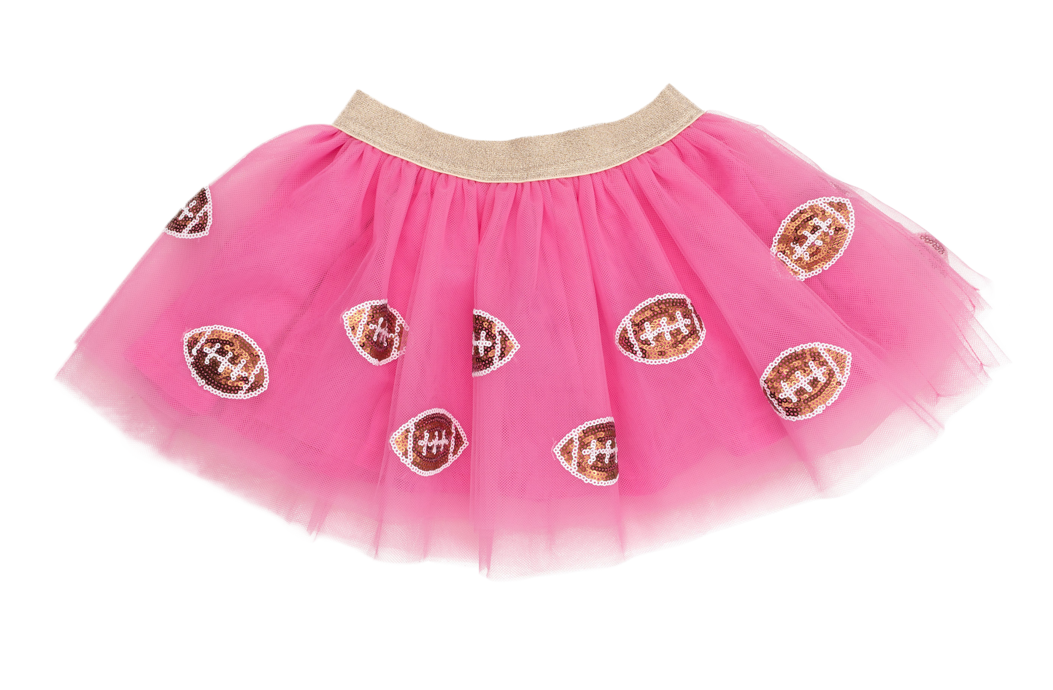 Angel Dear Tutu Skirt - Footballs Pink - Bibs and Kids Boutique