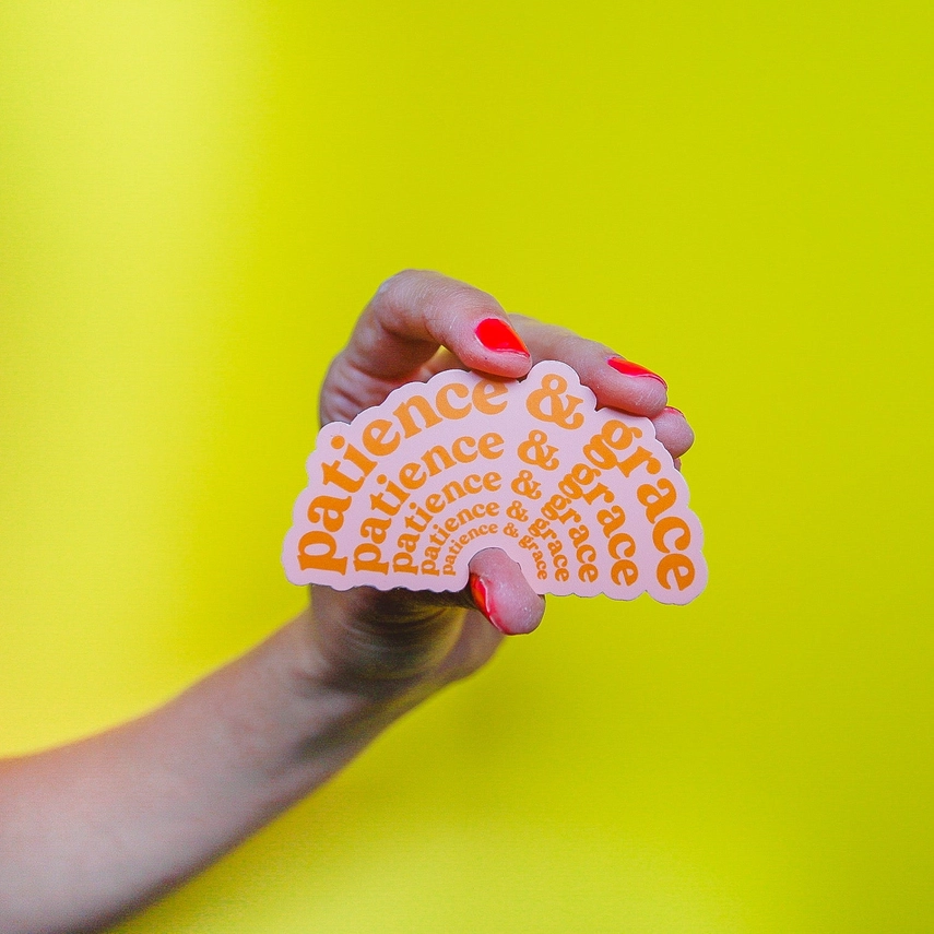 Patience & Grace Sticker - Bibs and Kids Boutique