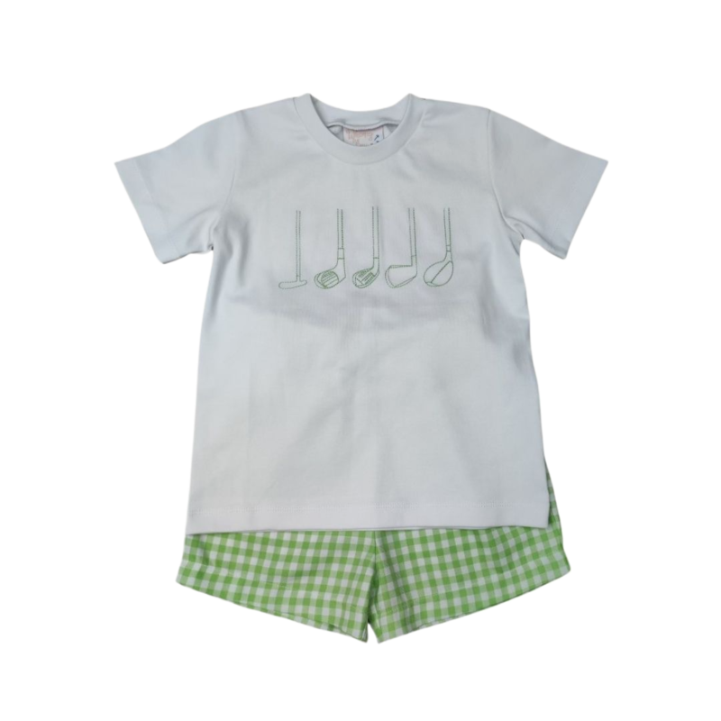 Whimsy Bay Kids Clubs Short Set - Bibs and Kids Boutique