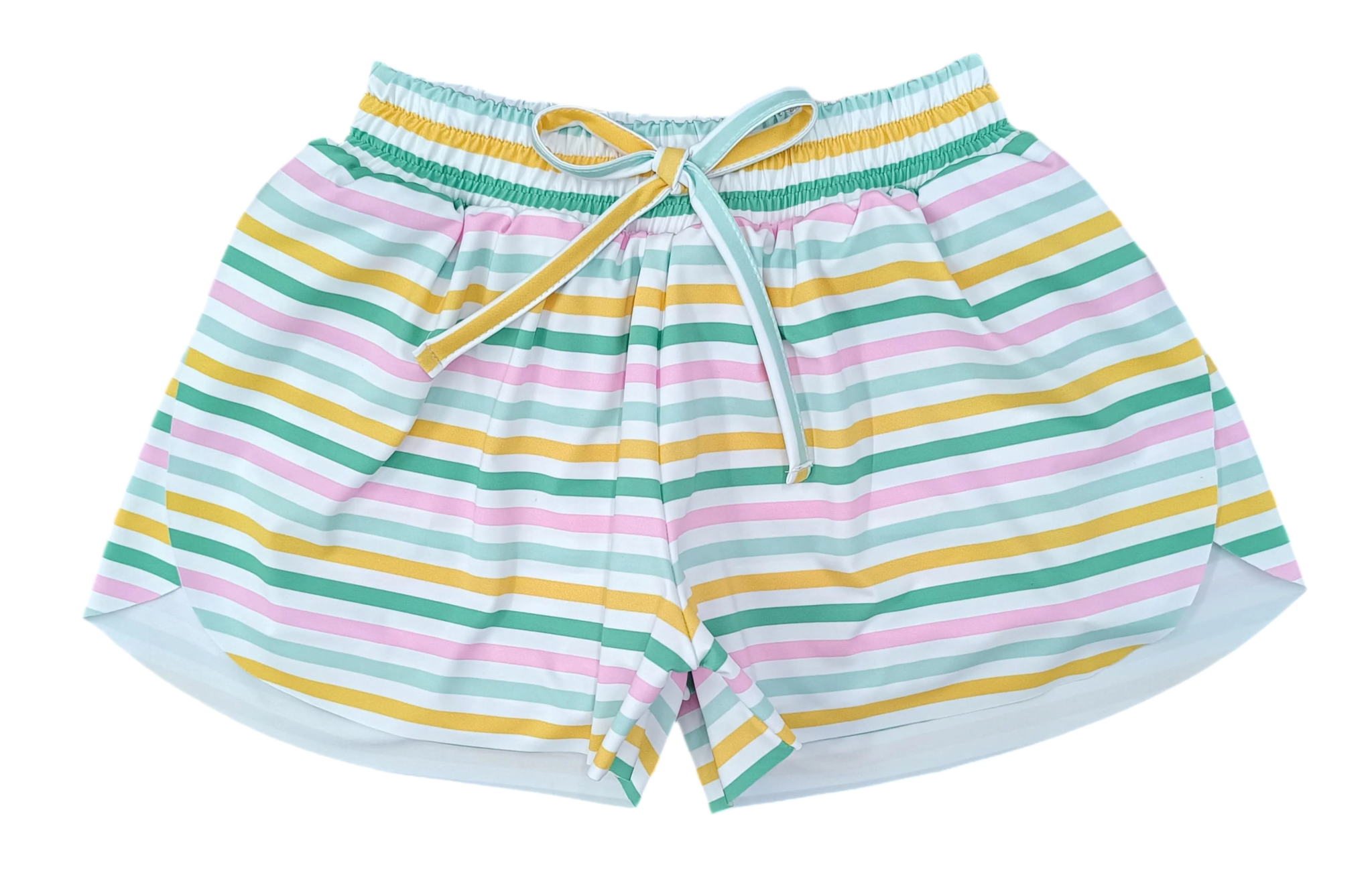 Be Elizabeth Butterfly Shorts - Multi Stripes - Bibs and Kids Boutique