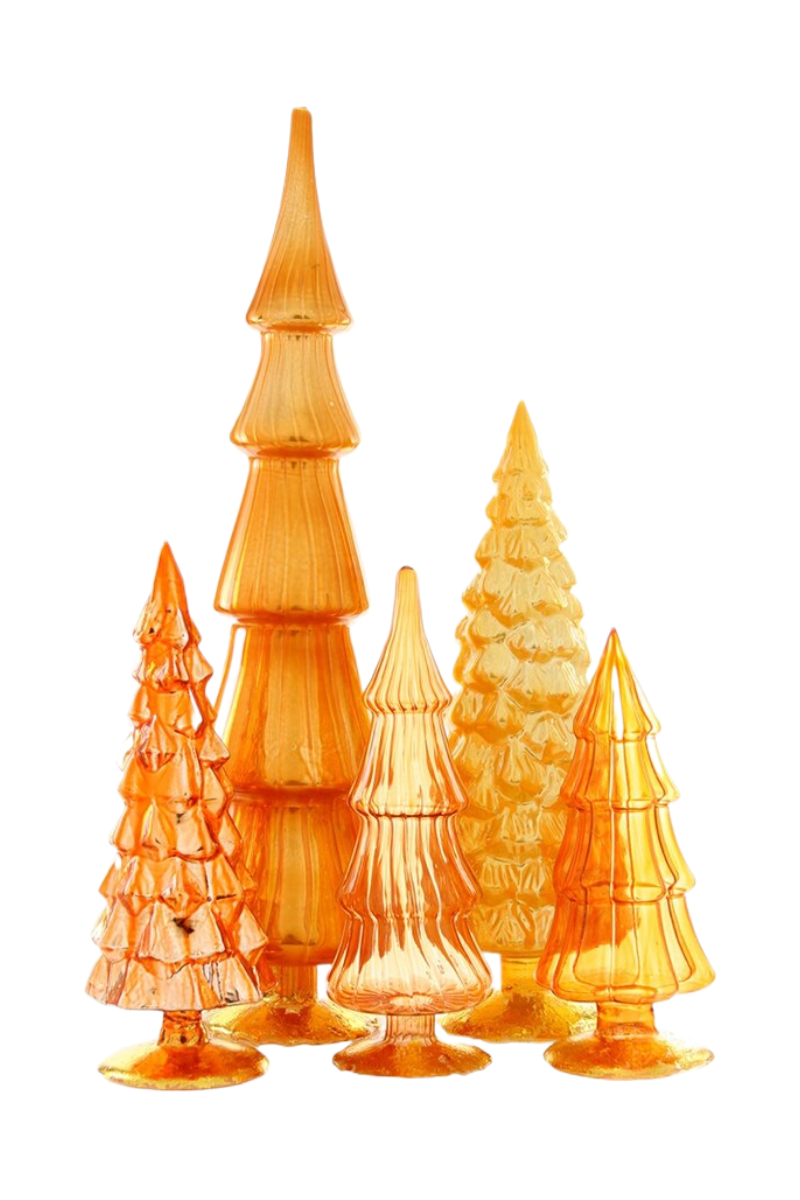 Cody Foster & Co Yellow/Orange Hue Trees Set of 5 - Bibs and Kids Boutique