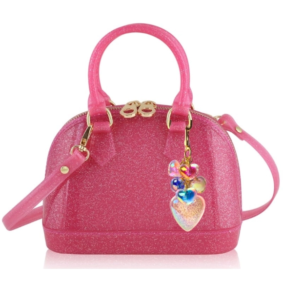 Carrying Kind Bursting w/ Love Cate Hot Pink Sparkle Purse - Bibs and ...