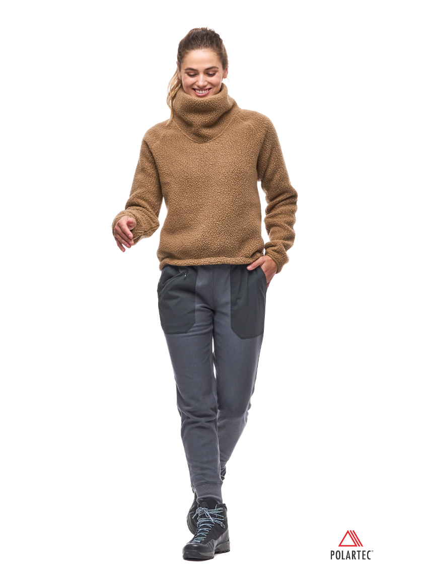 Indyeva Pecora Funnel Neck Sherpa Sweater - Escape Sports Inc.