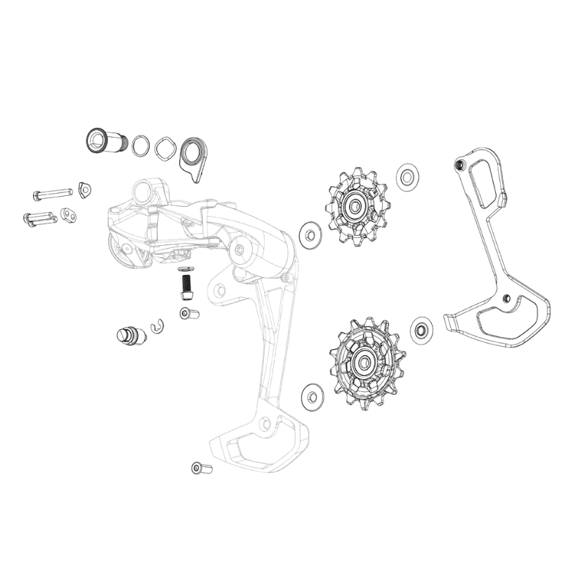 Sram Rear Derailleur Pulley Wheel XO T-Type Eagle AXS - Cyclery Northside