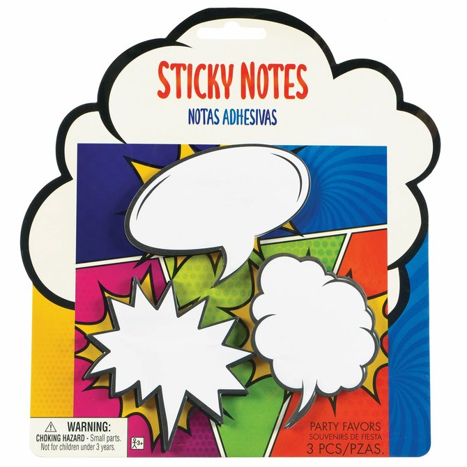 Sticky Notes - Boy - POP! Party Supply