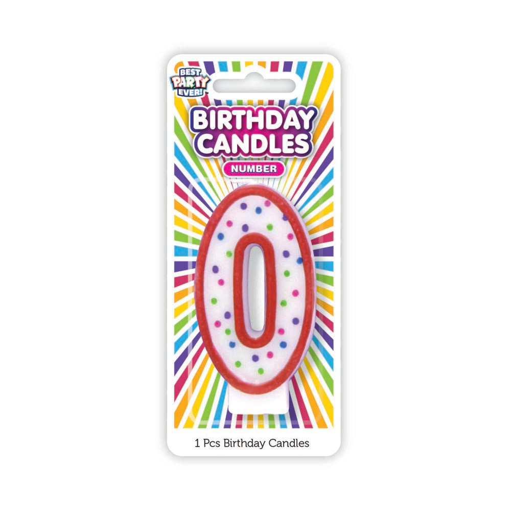 Birthday Candle - Number 0 - POP! Party Supply