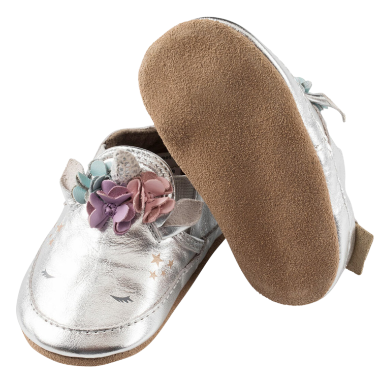 Robeez Soft Soles Uma Silver - Kiddie Kobbler St Laurent