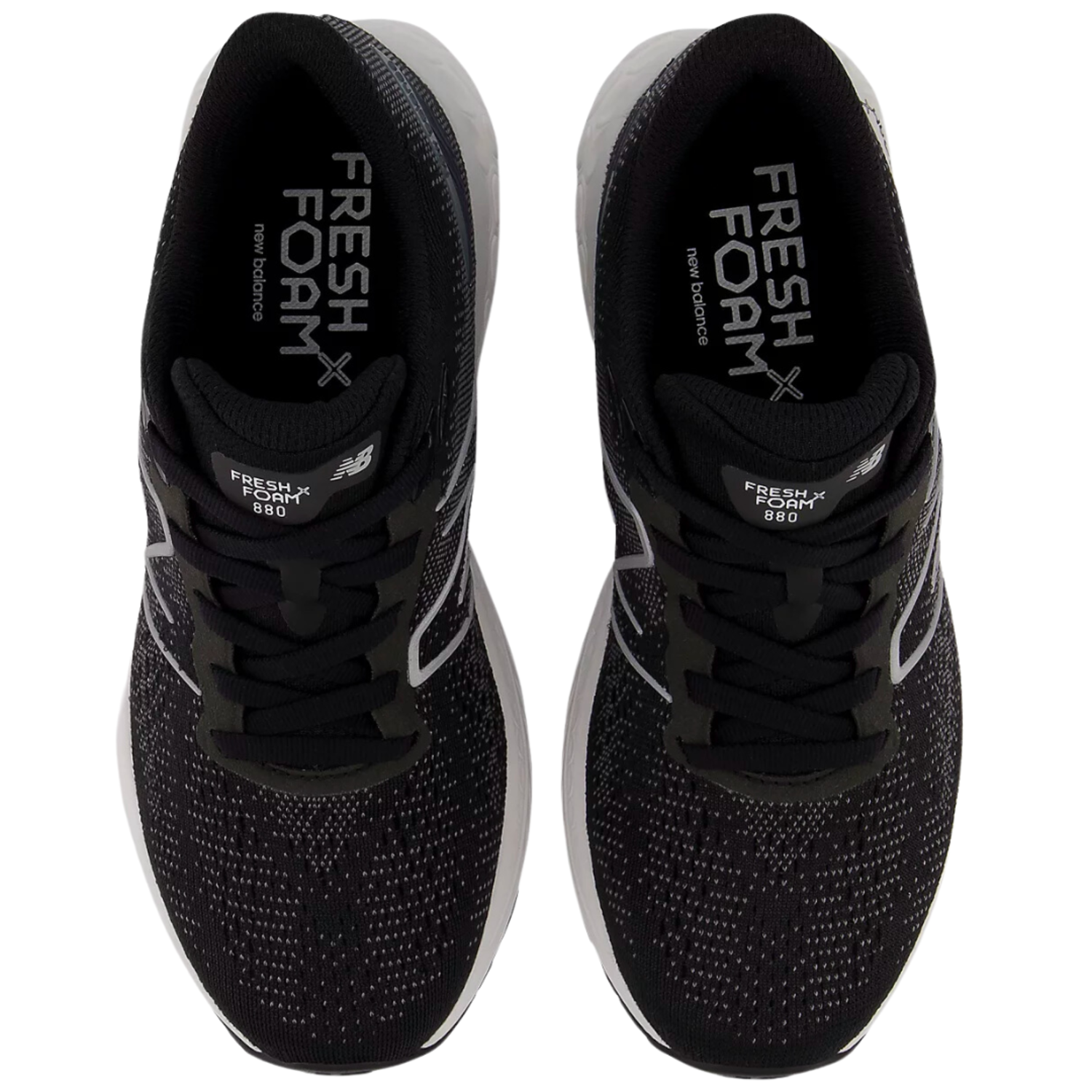 New Balance Fresh Foam 880v12 Black/White (Wide) - Kiddie Kobbler St ...