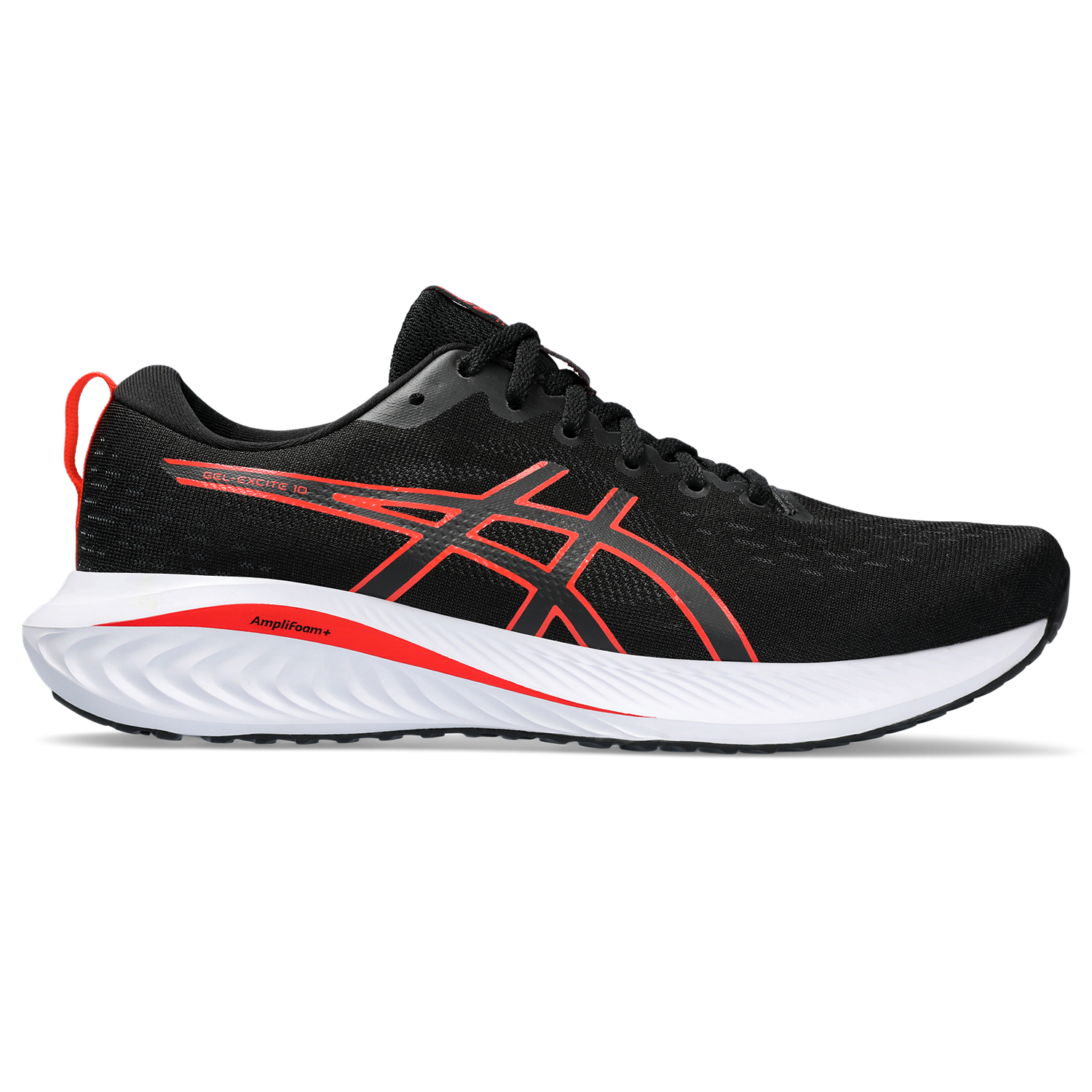 Asics Men's Gel Excite 10 Black/True Red (Extra Wide) - Kiddie Kobbler ...