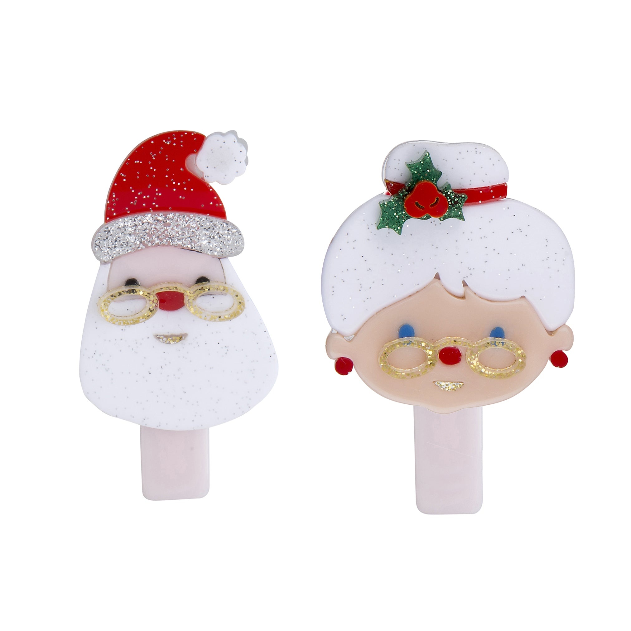 Lilies & Roses Alligator Clips Santa/Mrs. Claus - Spoiled Sweet Bouti ...