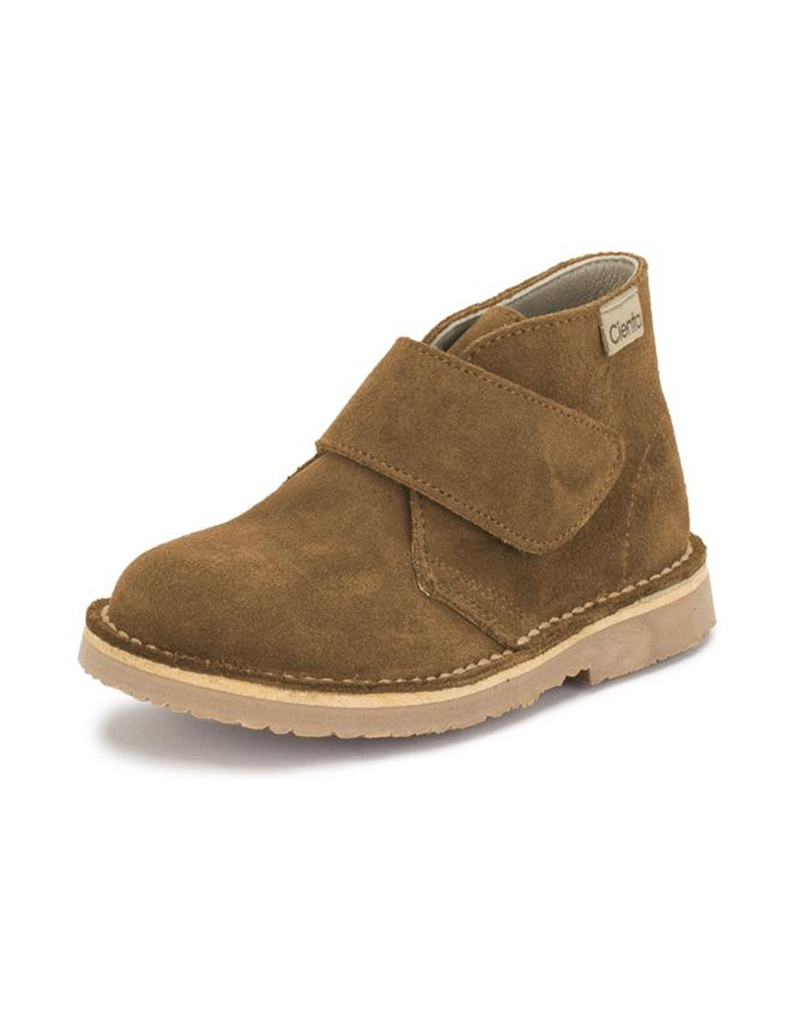 Cienta Tan Suede Boot Velcro - Spoiled Sweet Boutique - Spoiled Sweet ...