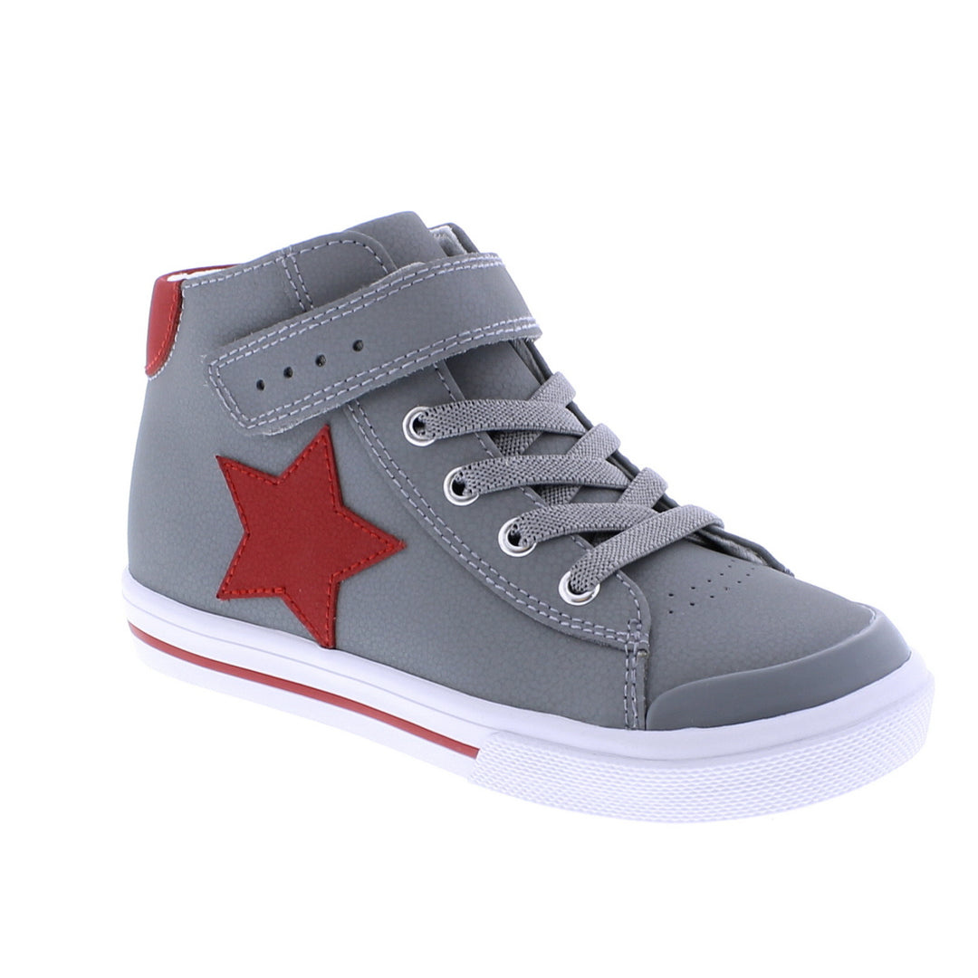Footmates Riley Gray/Red - Spoiled Sweet Boutique - Spoiled Sweet Boutique