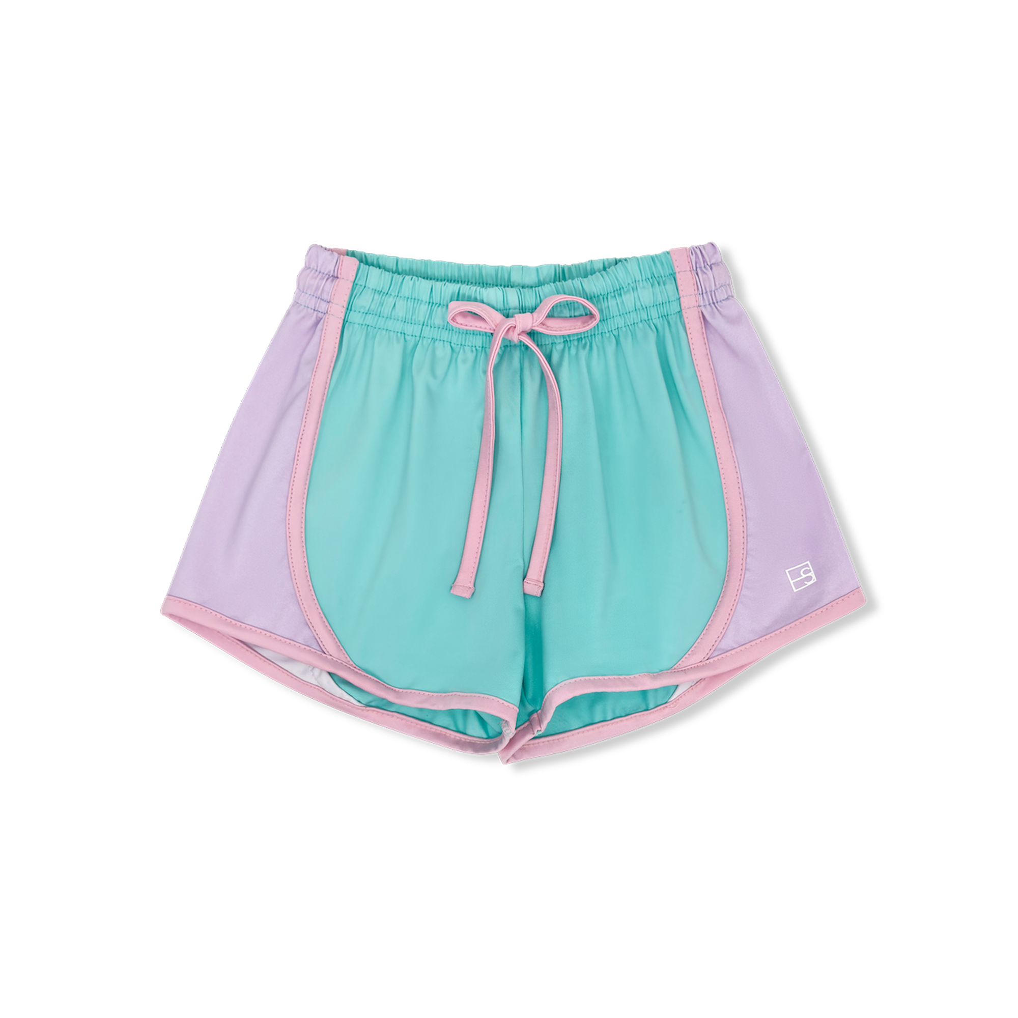 Set Athleisure Elise Short Totally Turquoise/Petal Purple/Pink - Spoi ...
