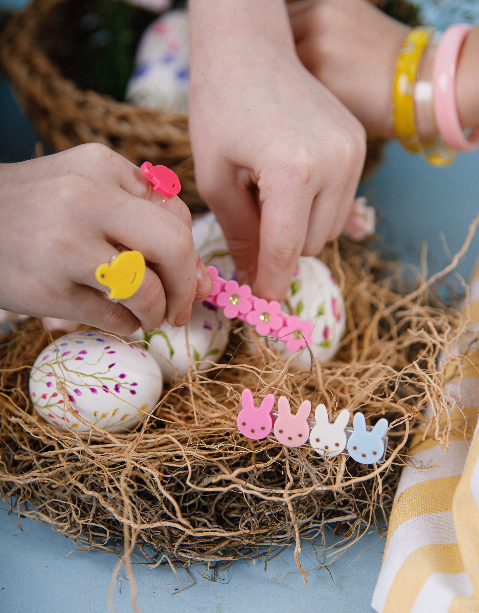 Lilies & Roses Alligator Clips Bunnies Flowers Pink Bow - Spoiled Swe ...