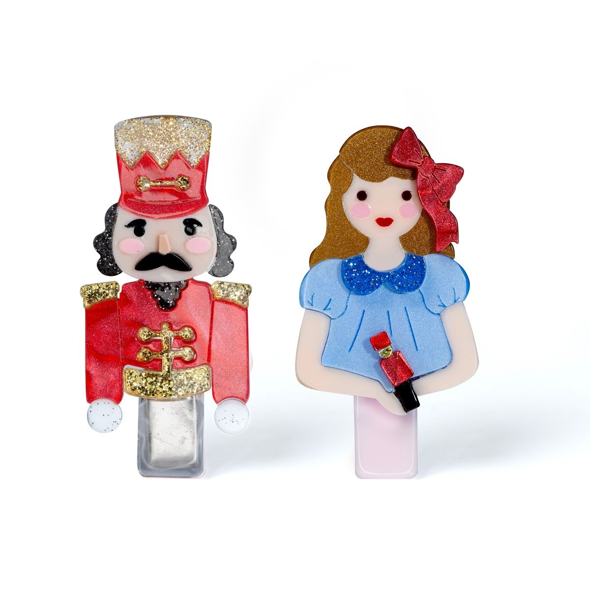 Lilies & Roses Alligator Clips Nutcracker Girl - Spoiled Sweet Boutiq ...