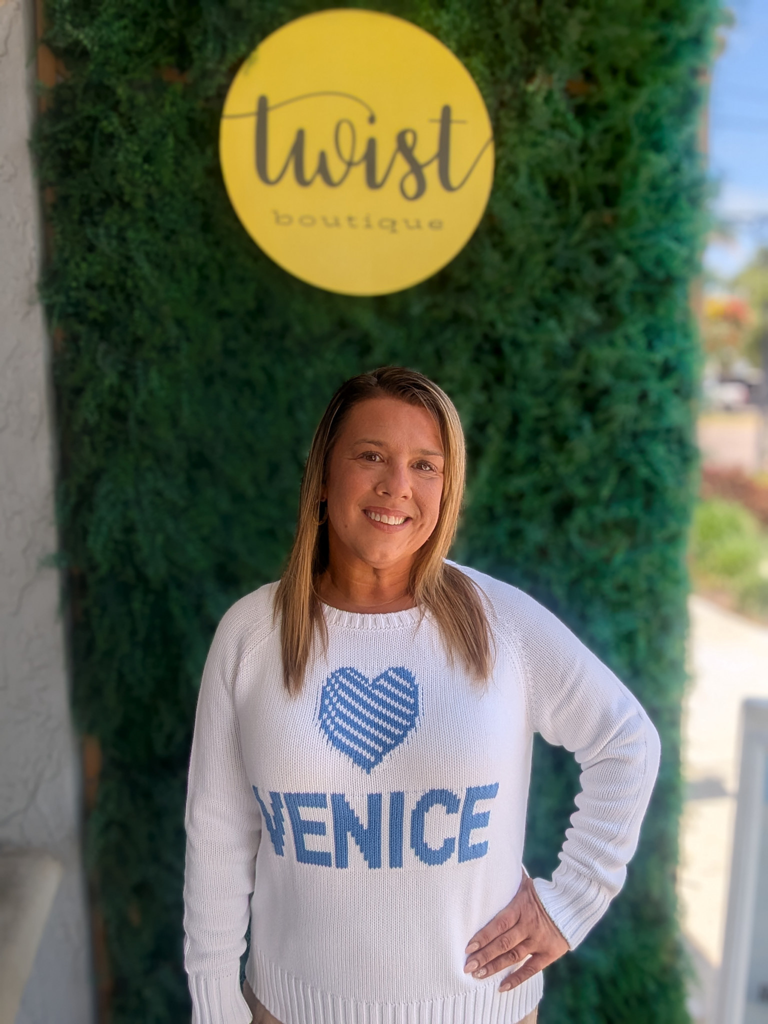 COTTON SWEATER - VENICE / HEART - Twist Boutique