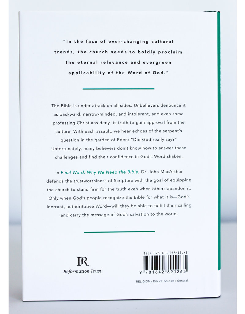 Final Word: Why We Need the Bible - Grace Books