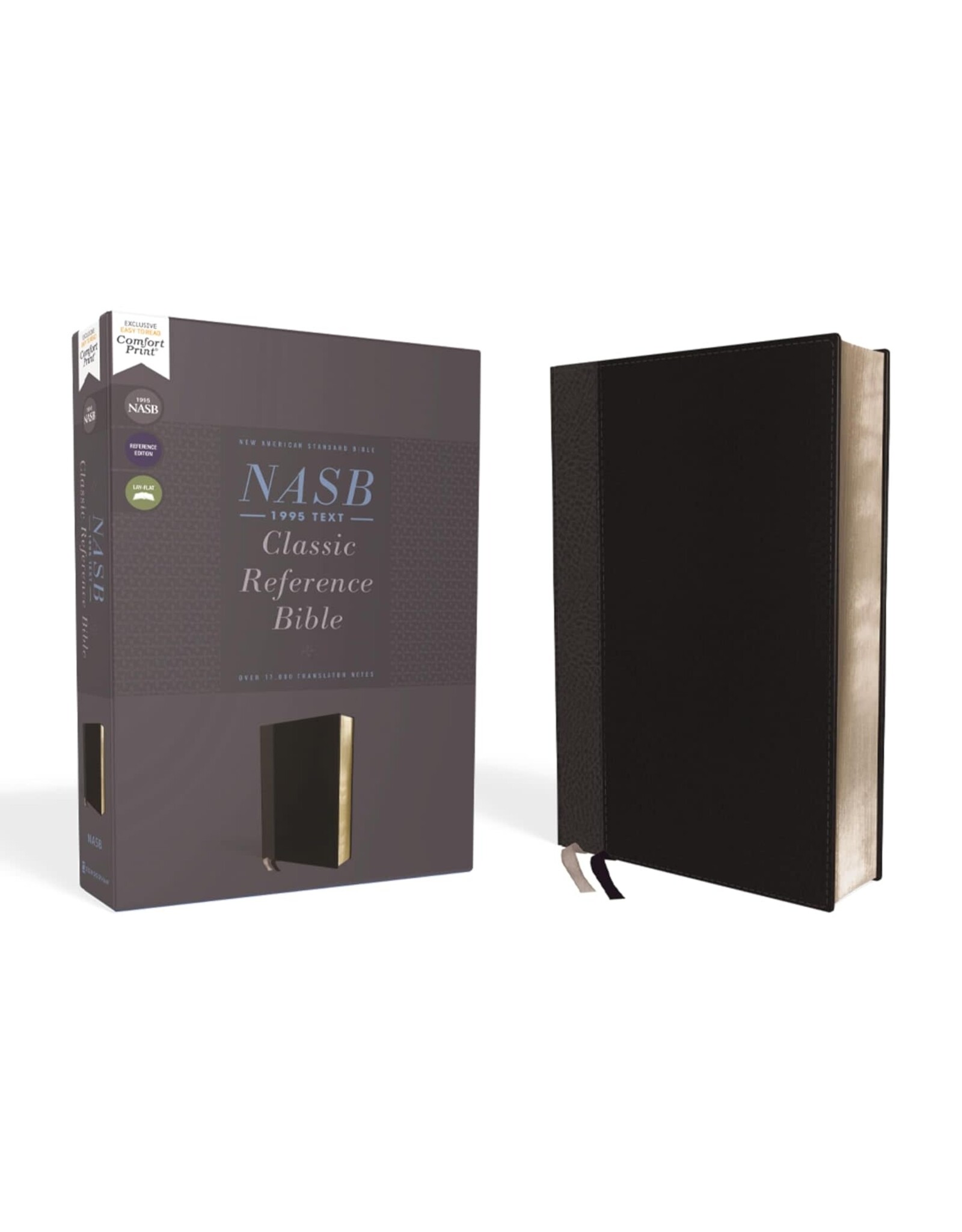 NASB, Classic Reference Bible, Leathersoft, Black, Red Letter, 1995 ...